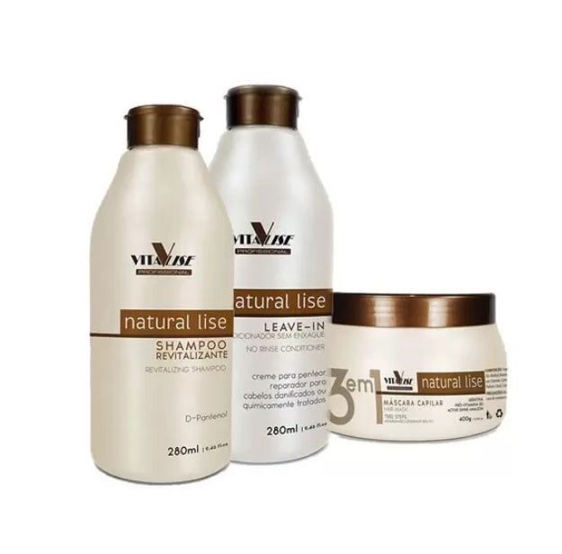 Natural Lise Revitalizing Post Chemistry Home Care Hair Treatment Kit