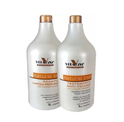 Natural Lise Hair Straightening Progressive Brush Volume Reducer Kit 2