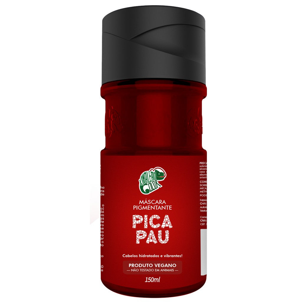Woodpecker Pica Pau Red Tinting Pigment Vegan Mask 150ml - Kamaleão Co