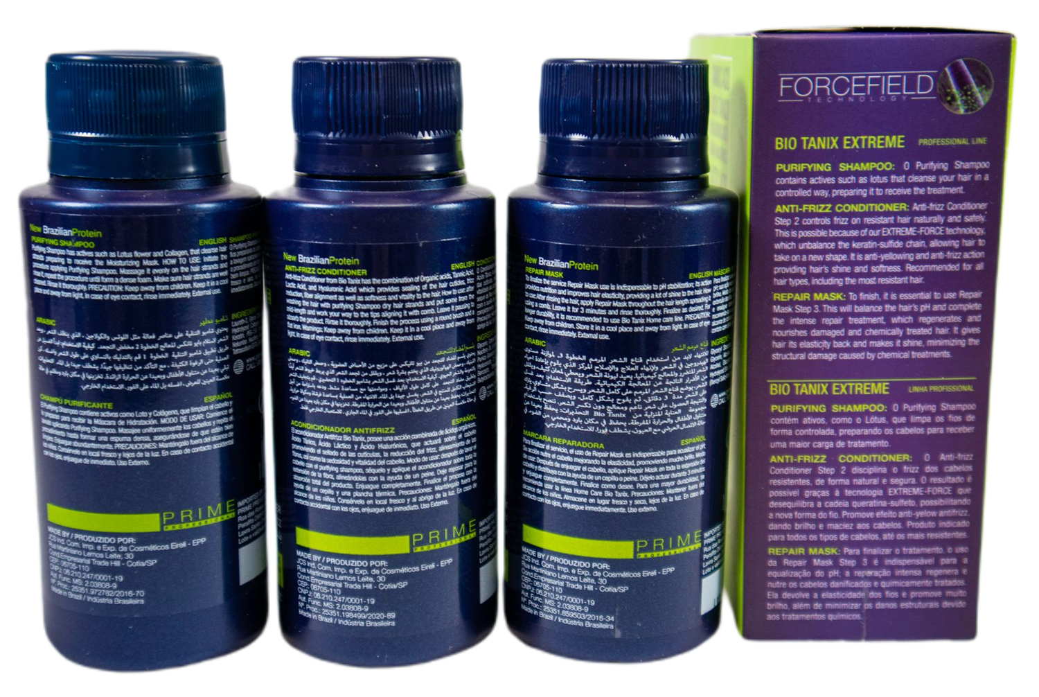 Kit Bio Tanix Extreme Hair Streight Treatment 3x100ml - Prime Pro