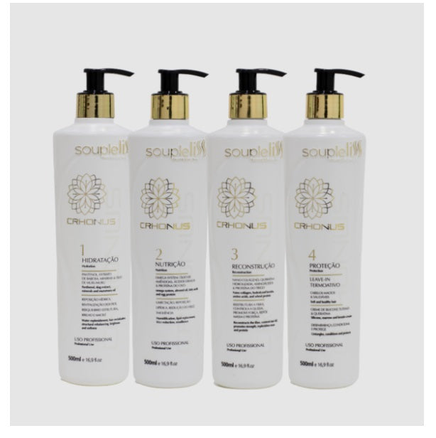 Chronus Hydration Nutrition Rebuilding Hair Treatment Kit 4x500ml - So